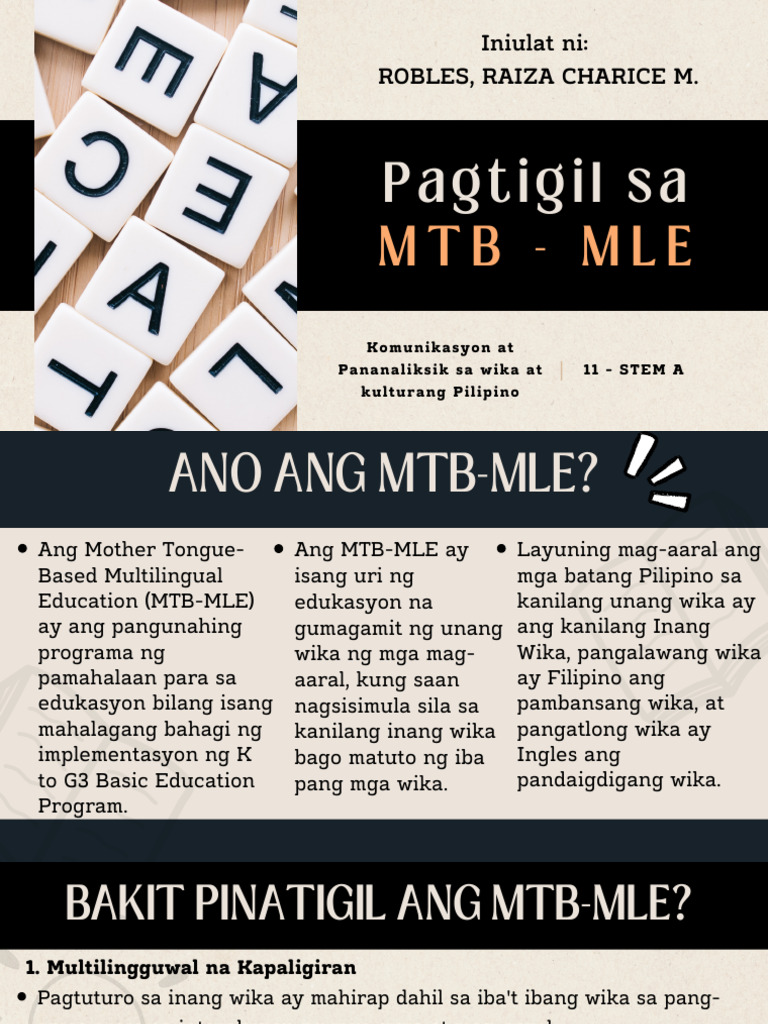 Pagtigil Sa MTB - MLE | PDF