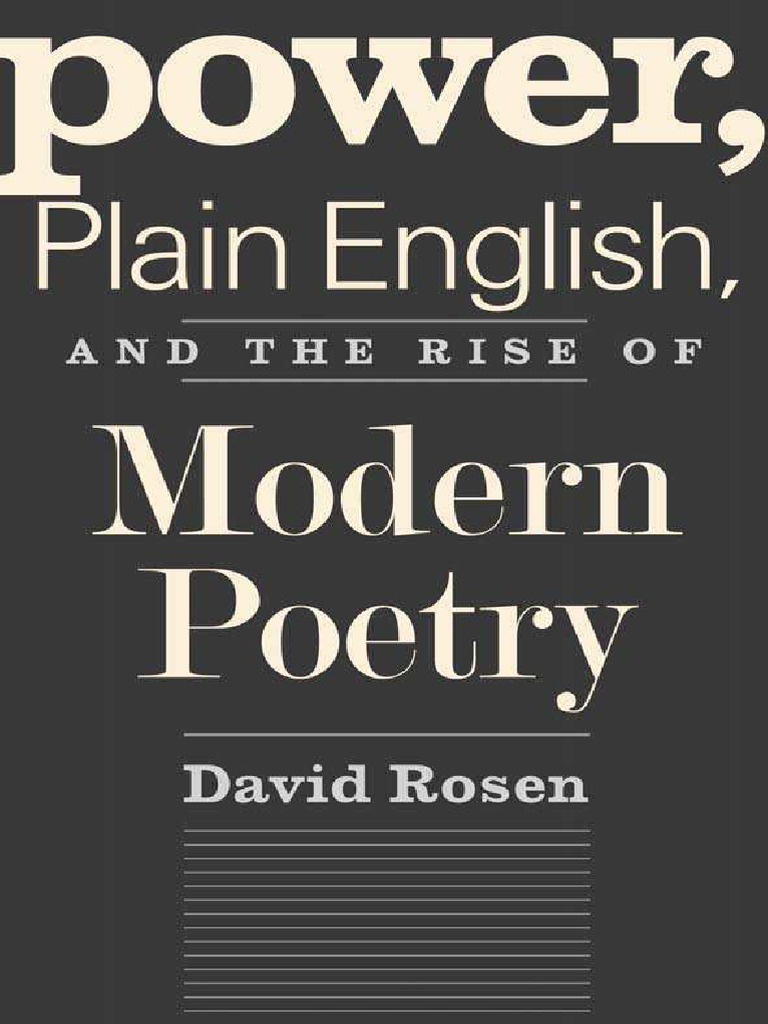 The Rise of Modern Poetry | PDF