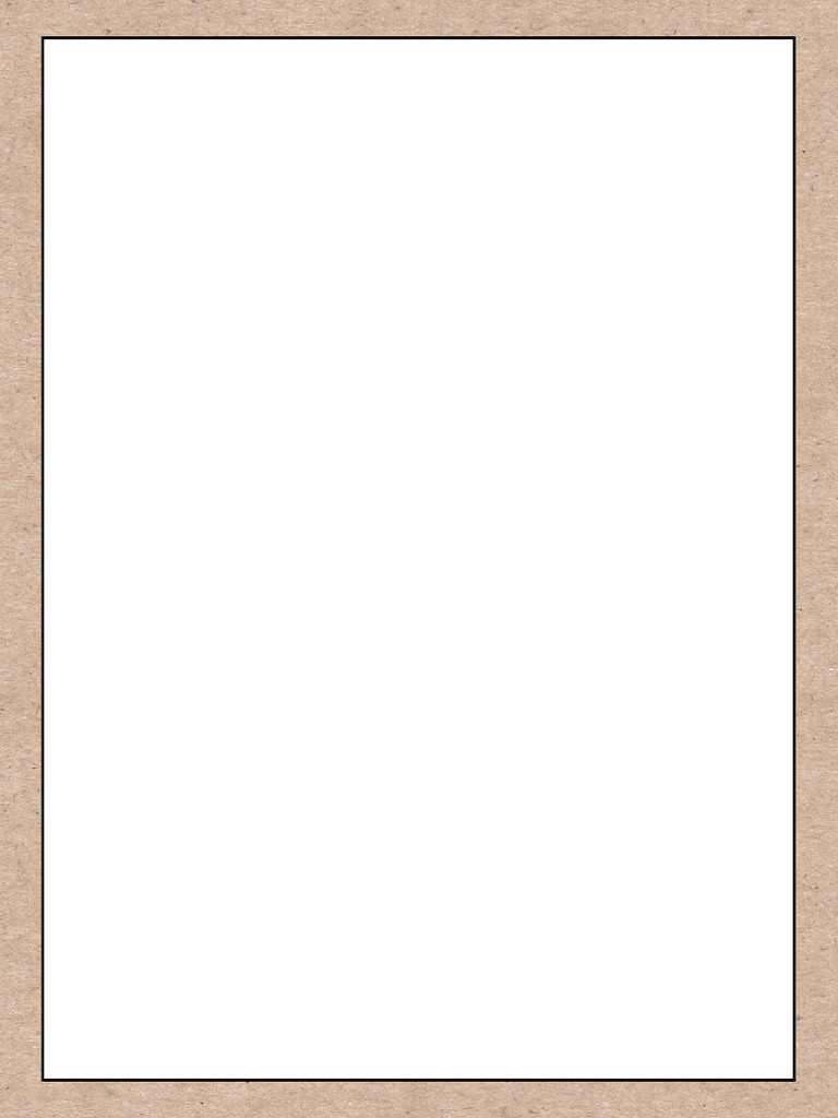 Clean Brown Paper Texture Background Page Border | PDF