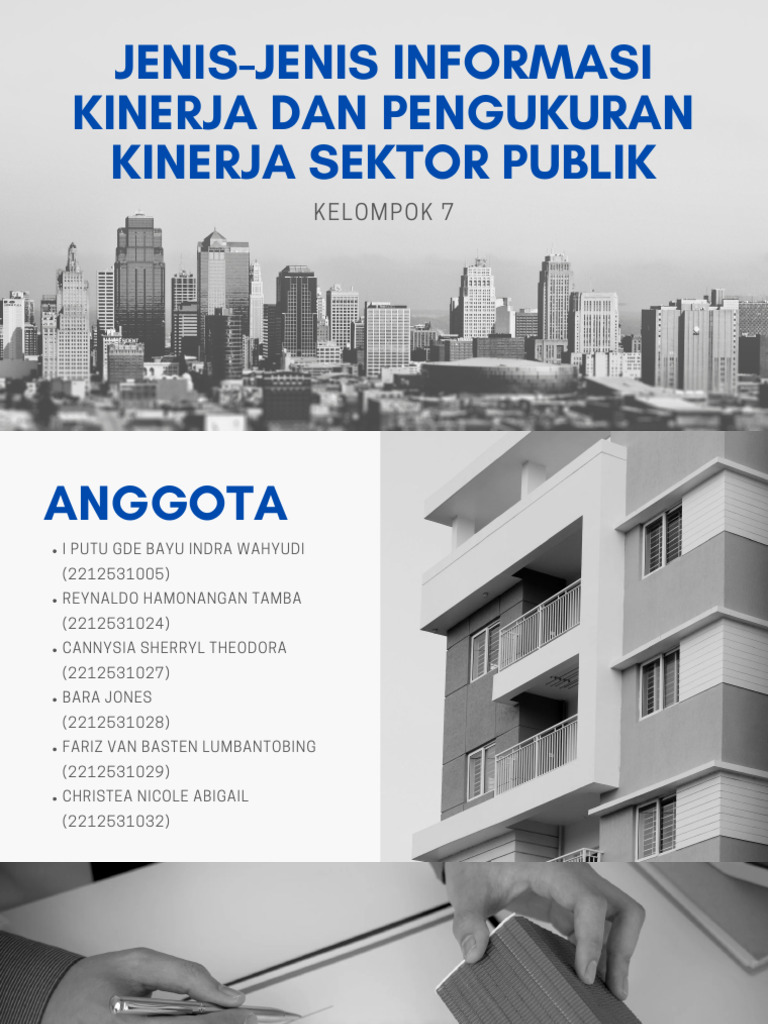 Jenis-Jenis Informasi Kinerja Dan Pengukuran Kinerja Sektor Publik | PDF