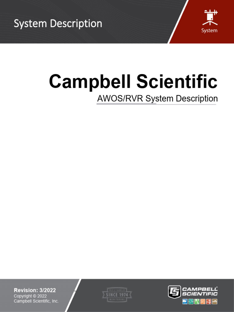 Campbell Scientific AWOS RVR System Description Document | PDF ...
