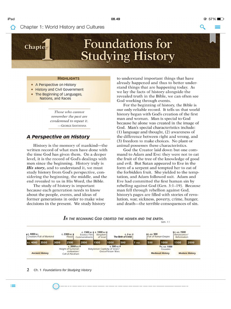 Foundations For Studying History | PDF