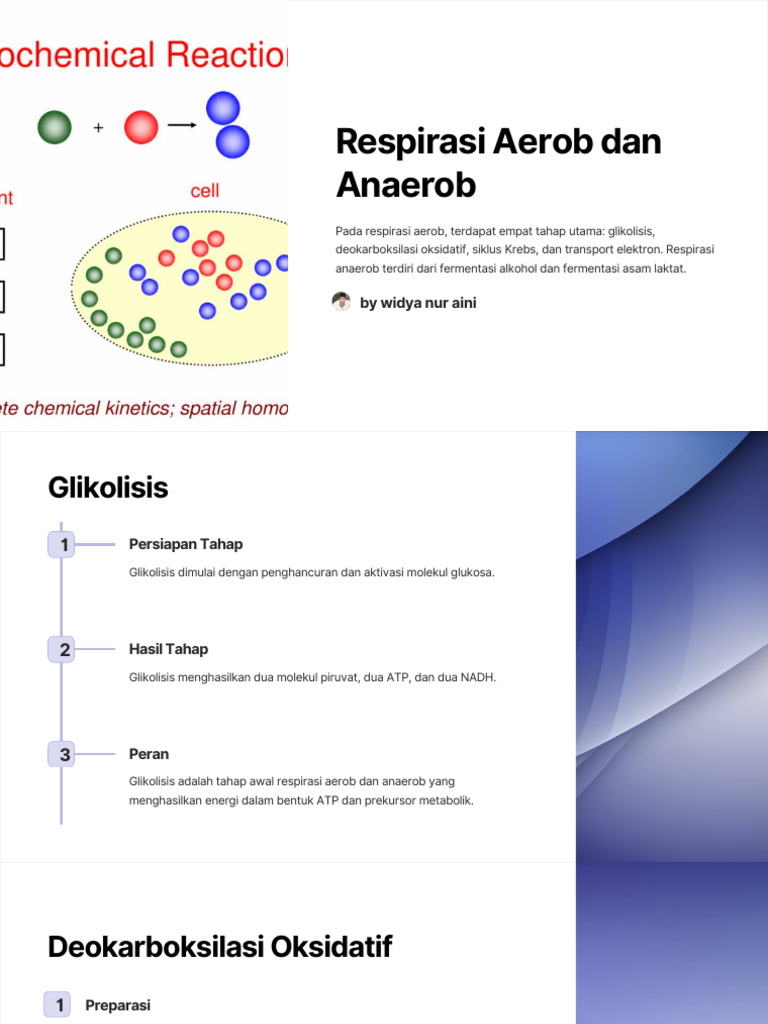 Proses Respirasi Aerob dan Anaerob | PDF