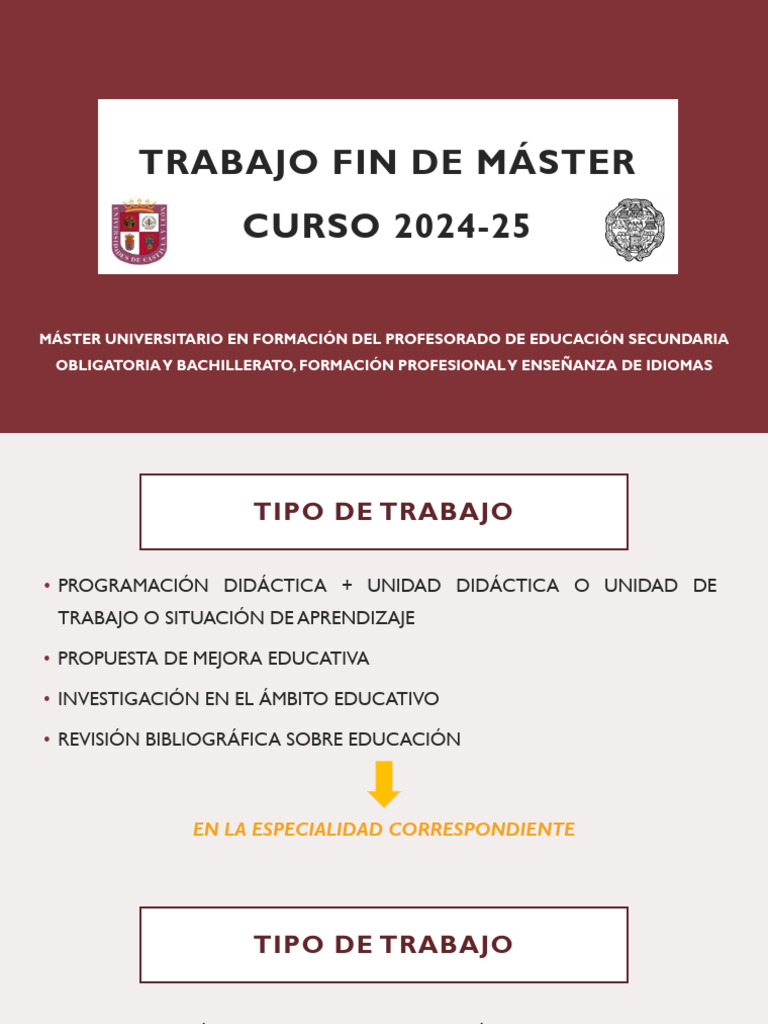 PRESENTACIÓN_RESUMEN_TFM_24-25-1 | PDF | Evaluación | Enseñando