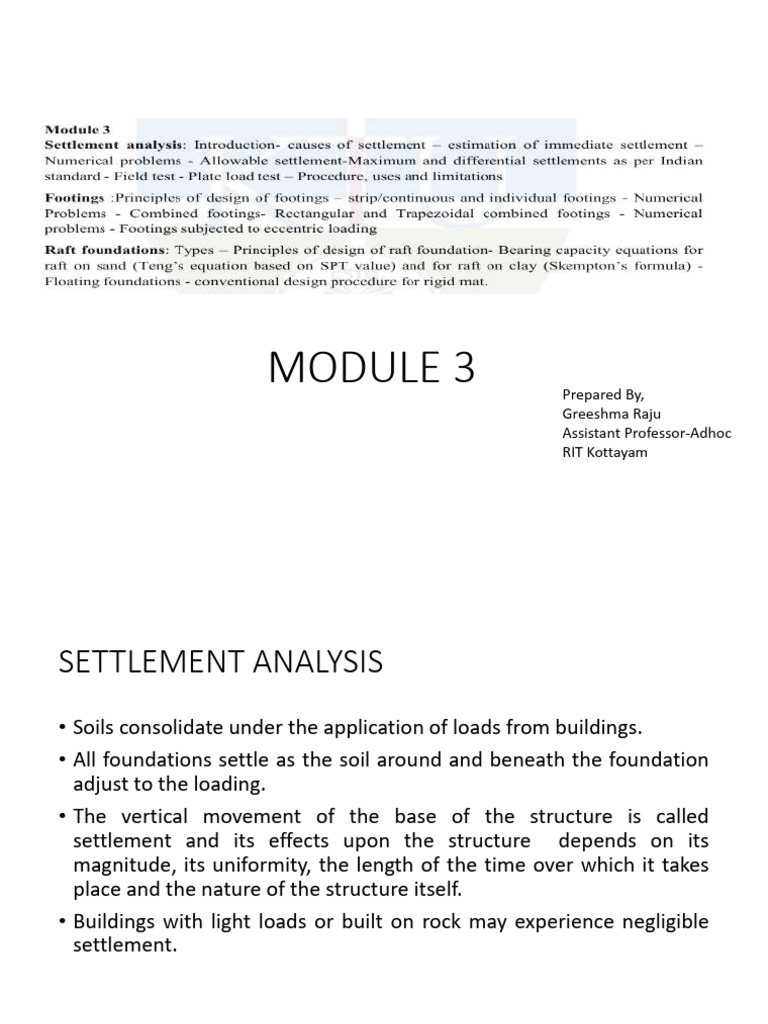 MOD 3 | PDF | Applied And Interdisciplinary Physics | Civil Engineering