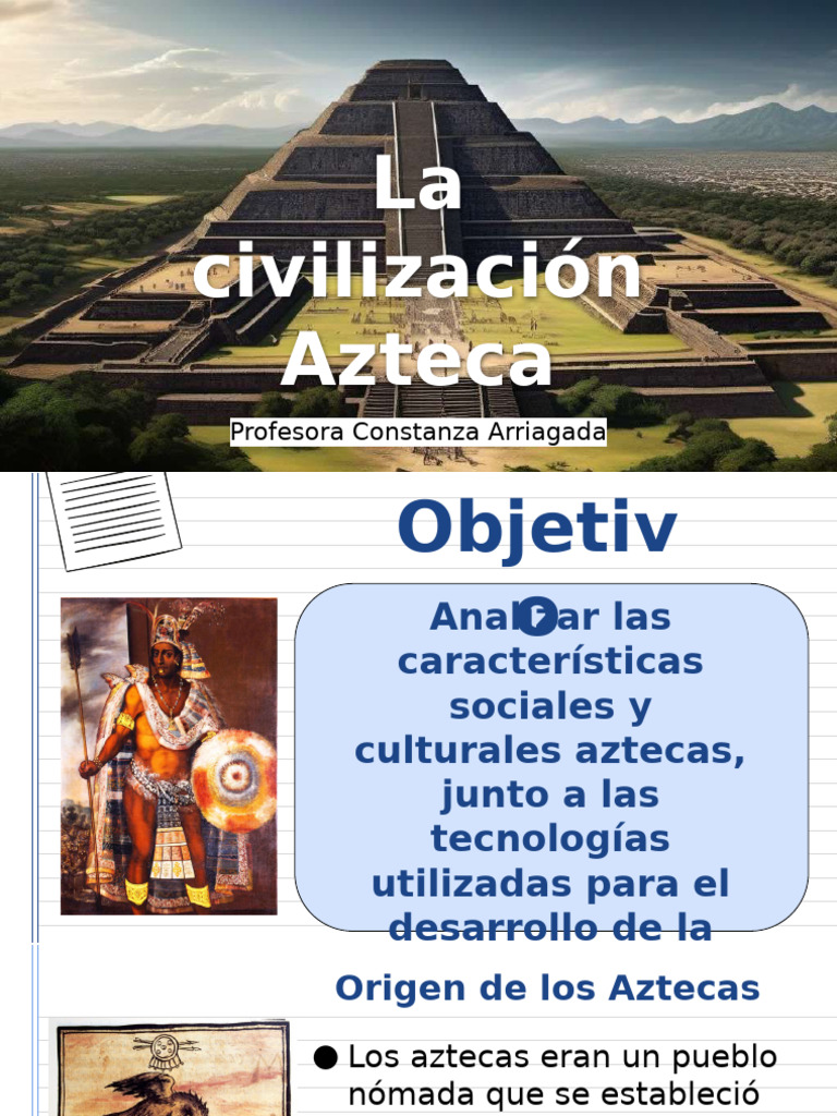 Civilización Azteca: Cultura y Avances | PDF