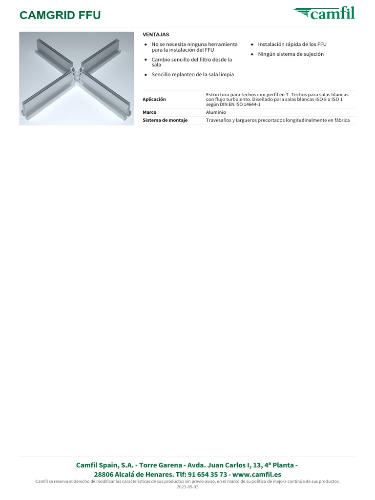 Data-Sheet---Spain-(es)---CamGrid-FFU | PDF