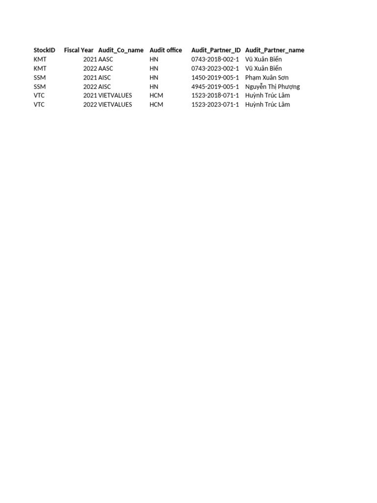 Auditor Report | PDF