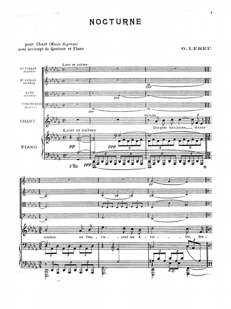 Lekeu Nocturne | PDF