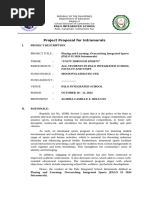 Intramurals Activity Proposal 2025 | PDF | Learning