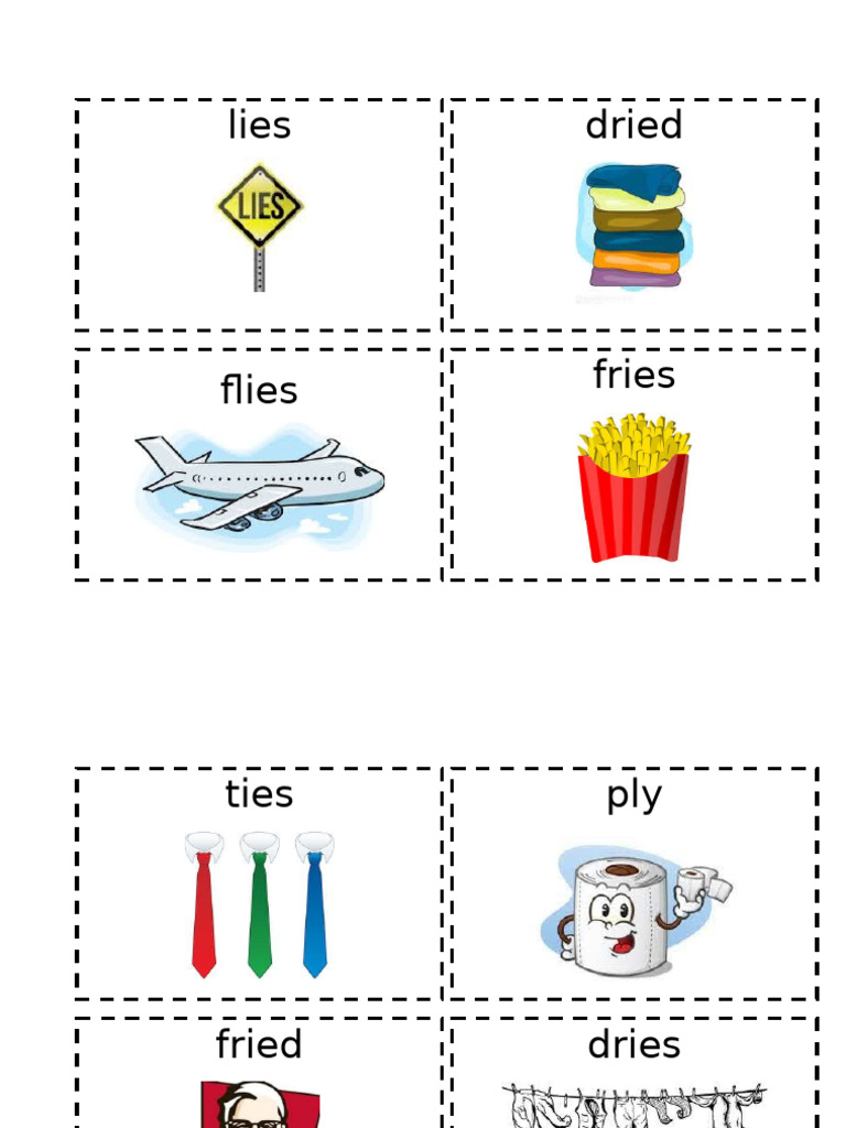 Easy As Pie - Words With IE and Y - Phonics Board Game | PDF