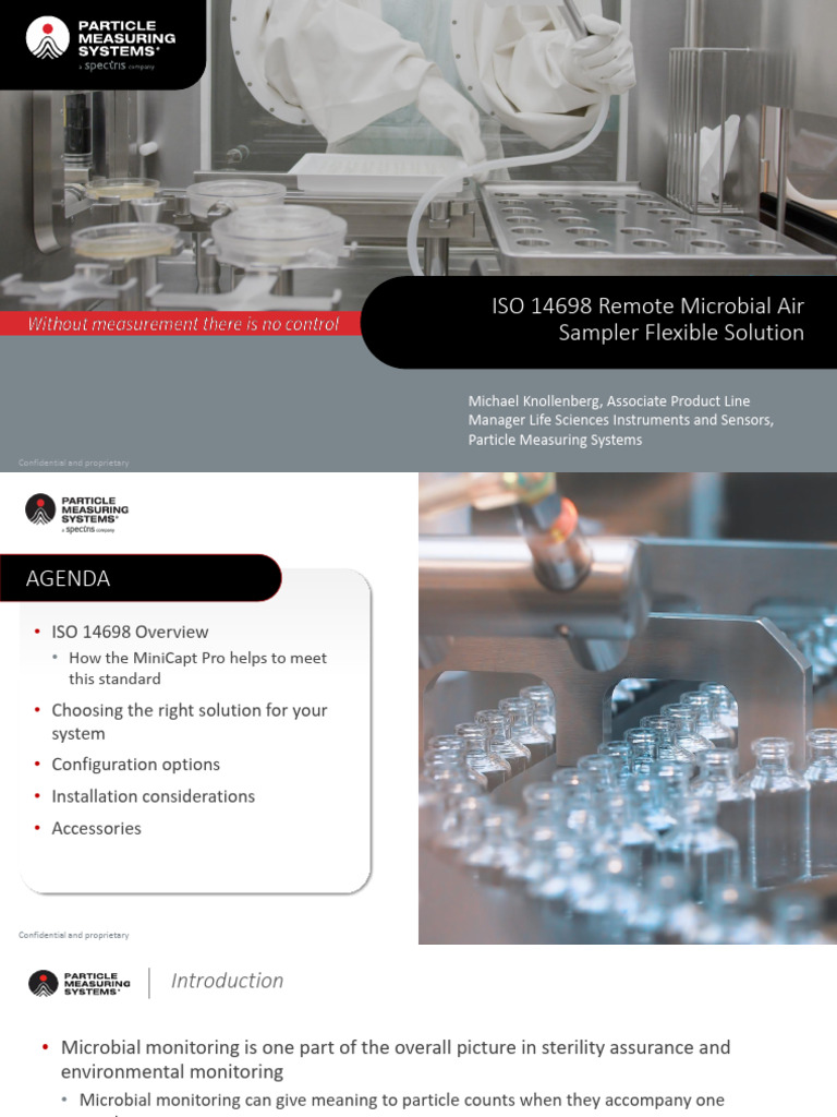 PMS - ISO 14698 remote microbial air sampler flexible solution | PDF | Microorganism | Usb