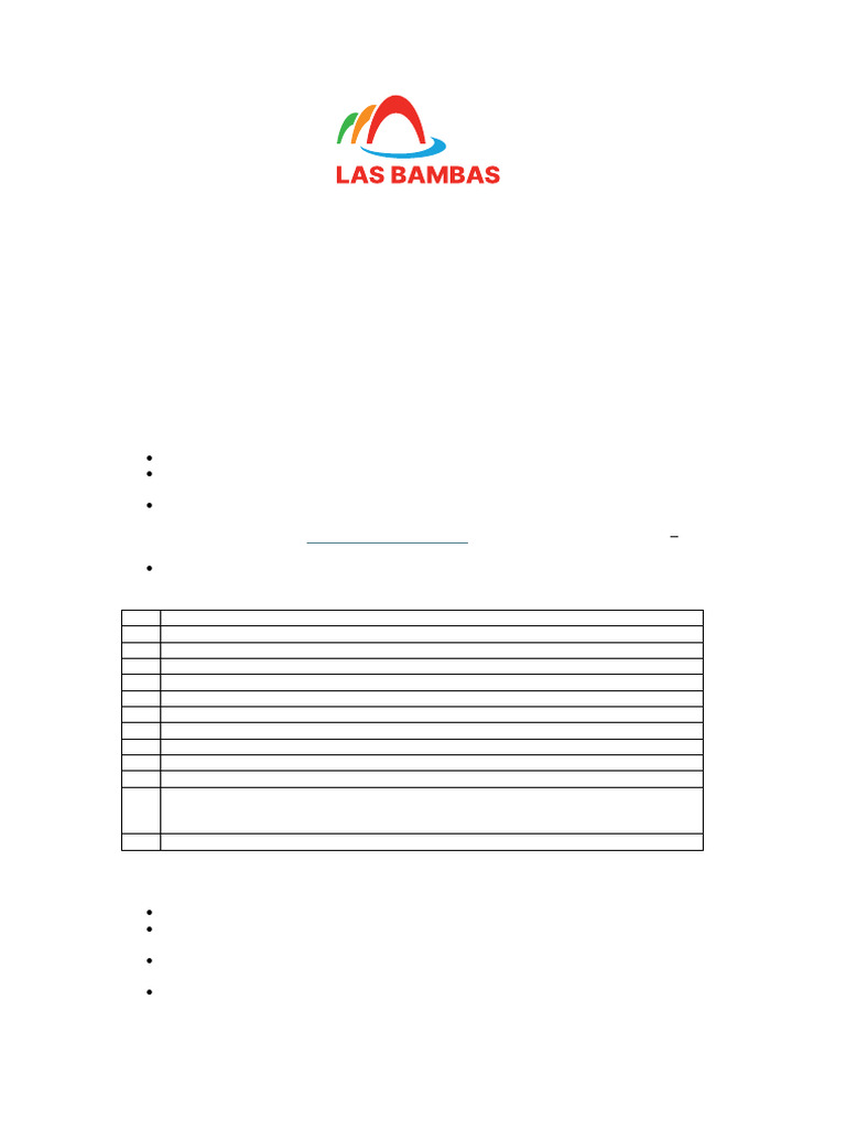 BASES - Corso Alegórico Las Bambas | PDF