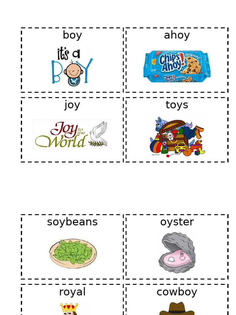 Boy Oh Boy - Words With OI and OY - Phonics Board Game | PDF