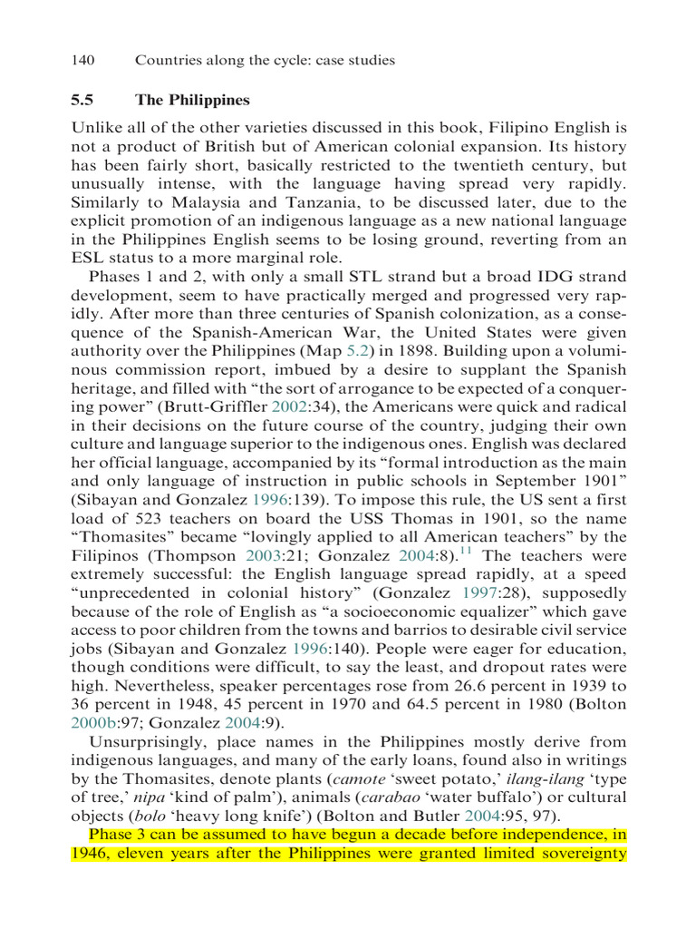 Evolution of English in the Philippines | PDF | English Language ...