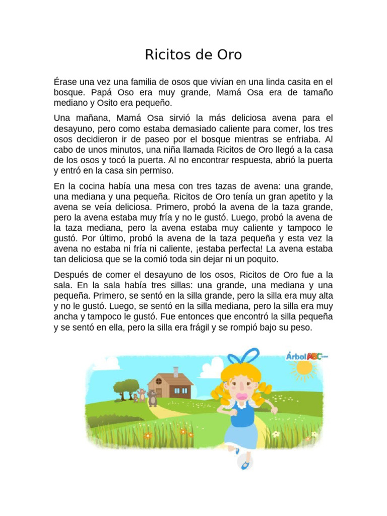 Ricitos de Oro | PDF