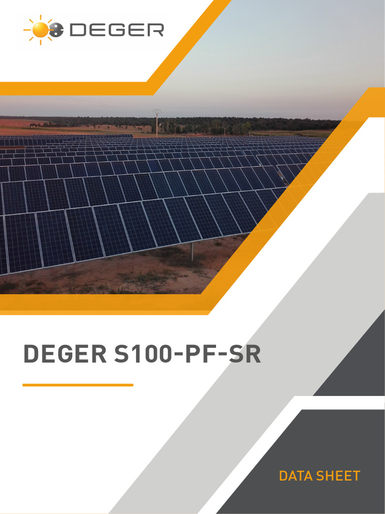 Deger S100 SR - en - 06 2022 | PDF | Photovoltaics | Physical Quantities