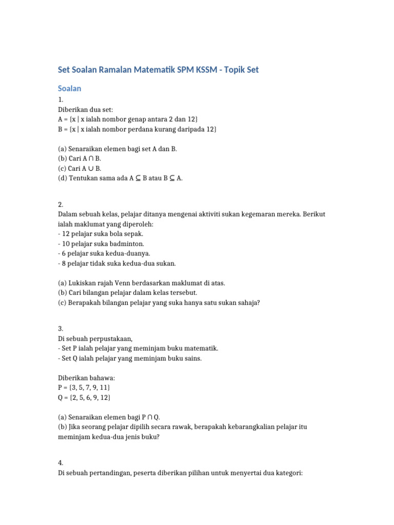 Soalan_Ramalan_Set_SPM | PDF