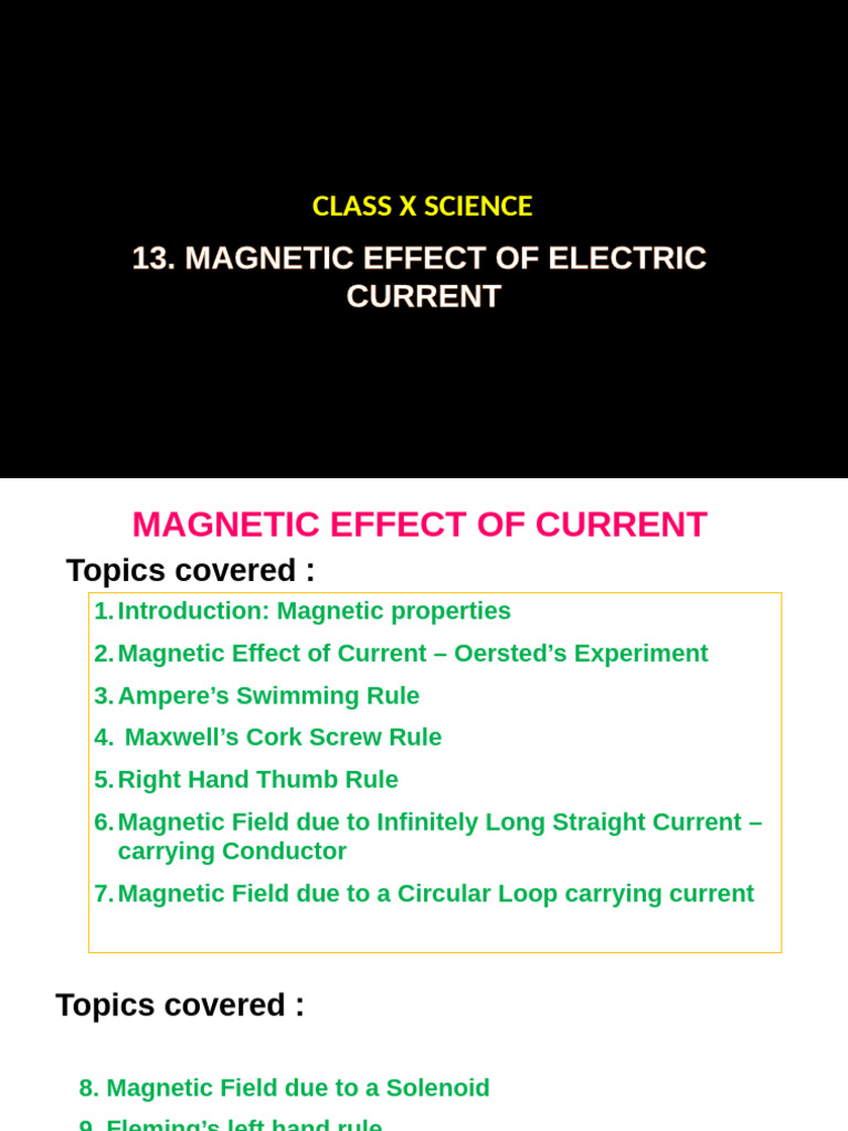 Class 10 Science: Magnetism Basics | PDF | Magnetic Field ...