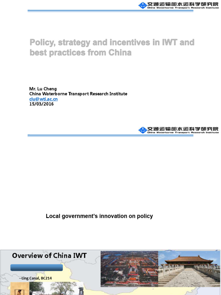 Lu Cheng - WB-workshop-india-public | PDF | Port | Transport