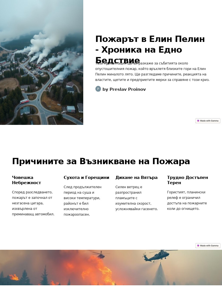 Pozharut V Elin Pelin Hronika Na Edno Bedstvie | PDF