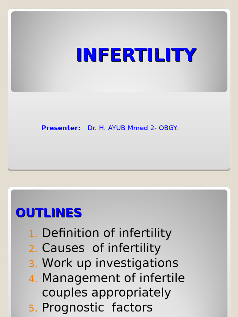 Infertility | PDF | In Vitro Fertilisation | Infertility