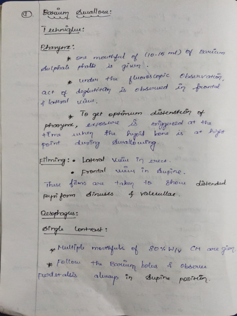 Barium Studies | PDF