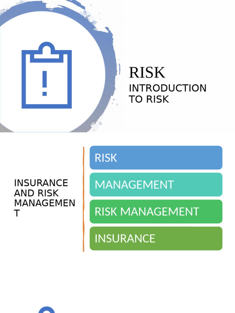 Introduction To Risk | PDF | Risk | Insurance