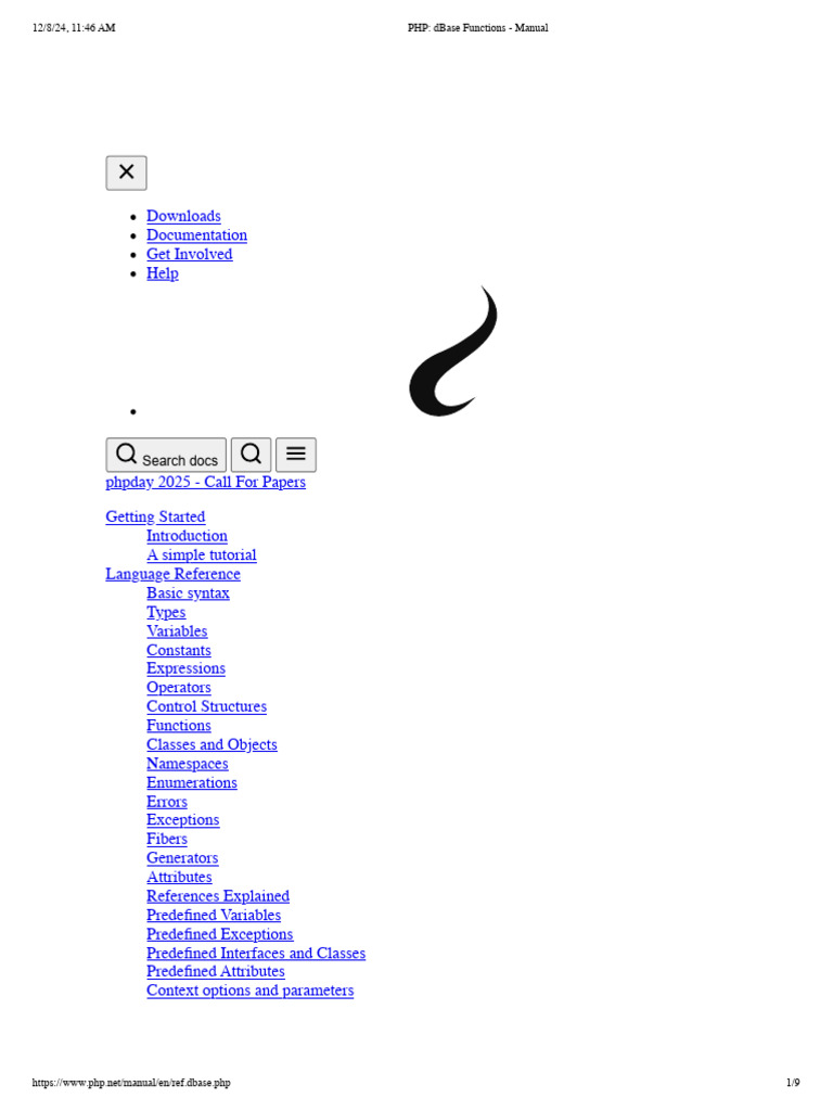 PHP - Dbase Functions - Manual | PDF | Php | Command Line Interface
