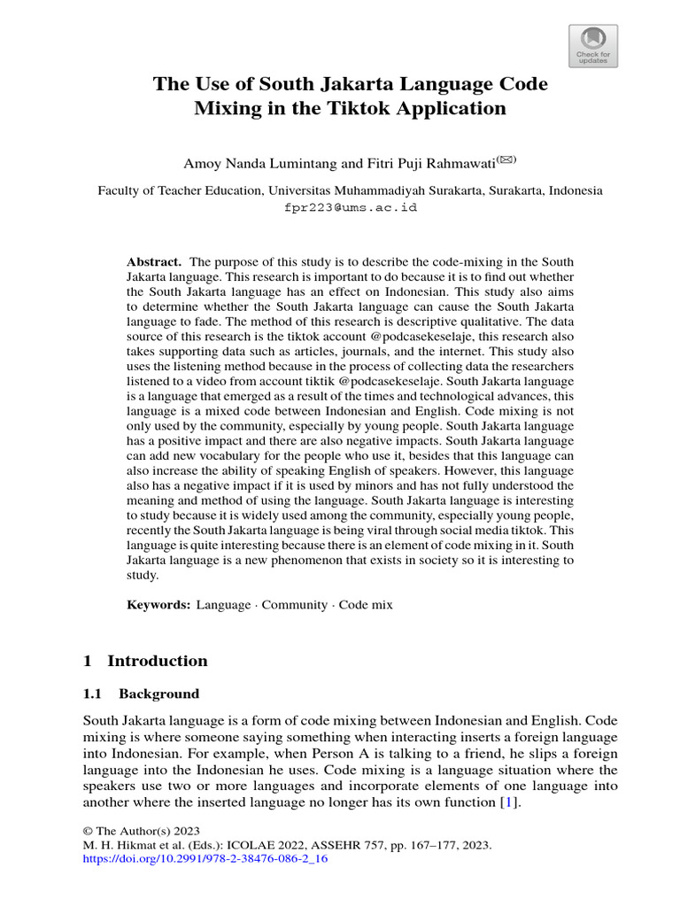 y | PDF | Indonesian Language | Extraversion And Introversion