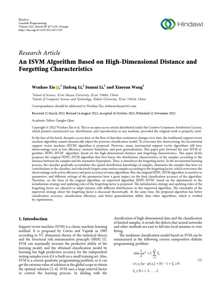 Isvm Algorithm | PDF | Support Vector Machine | Statistical Classification