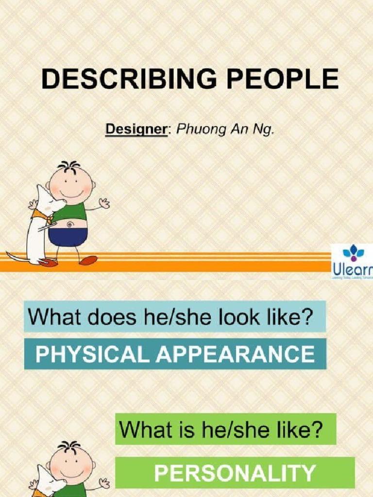 B Ing Describing People | PDF
