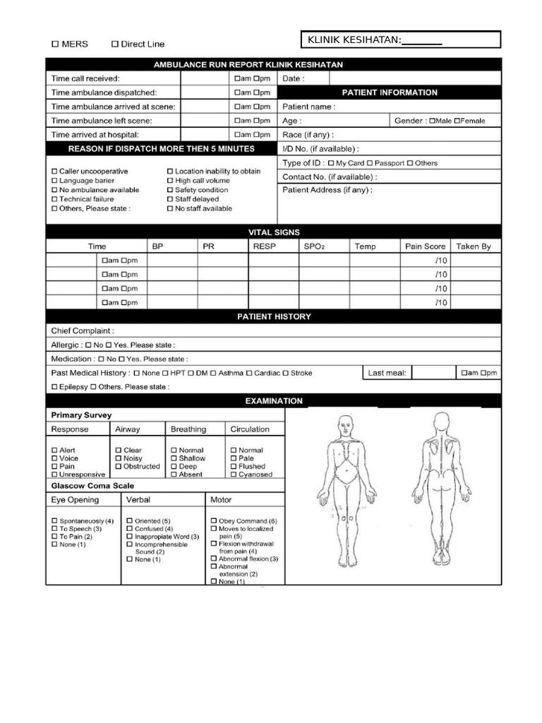AMBULANS CALL REPORT | PDF