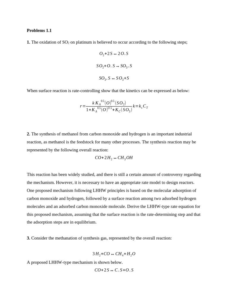 Tutorial Adsorption | PDF | Reaction Rate | Adsorption