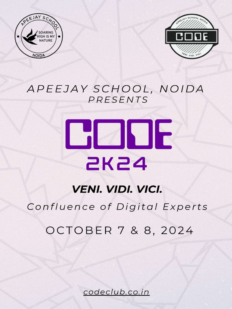 CODE 2K24 Brochure (7-8 Oct) | PDF