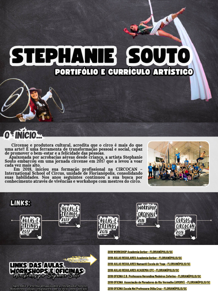 Portfólio de Stephanie Souto: Circo e Arte | PDF | Circo