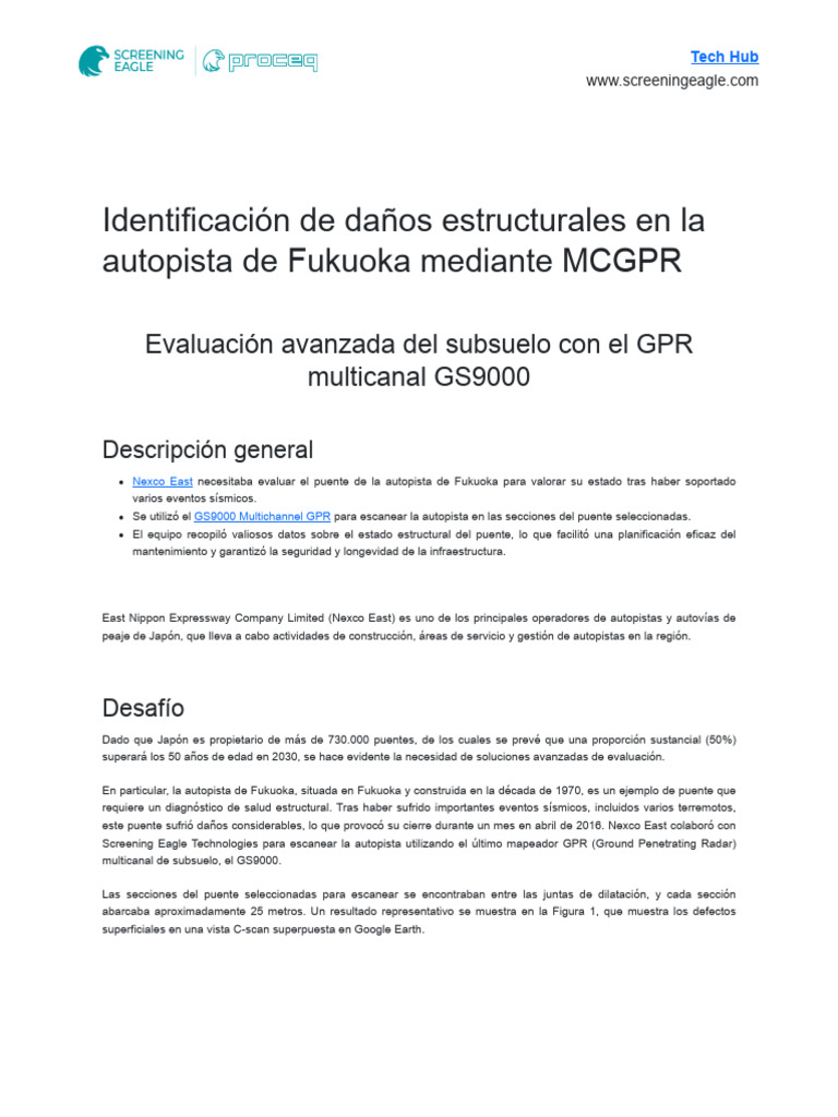 Identificación de Daños Estructurales en La Autopista de Fukuoka ...