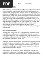 Birth Summary, Explanation, Word Meanings Class 11 | PDF