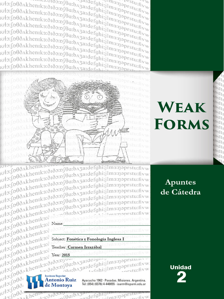 Weak Forms - Practice Sheets 2016 | PDF | Stress (Linguistics) | Consonant