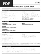 2026 Trimester Academic Calendar | PDF | Academic Term | Observances