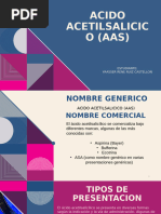 Acetilsalicílico, Ácido, Analgésico. Nombre Comercial - AAS, Aspirina ...