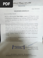 Legal Internship Certificate Format | PDF