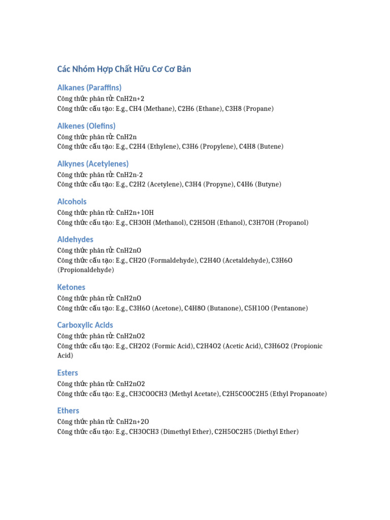 Nhom Hop Chat Huu Co Co Ban (1) | PDF