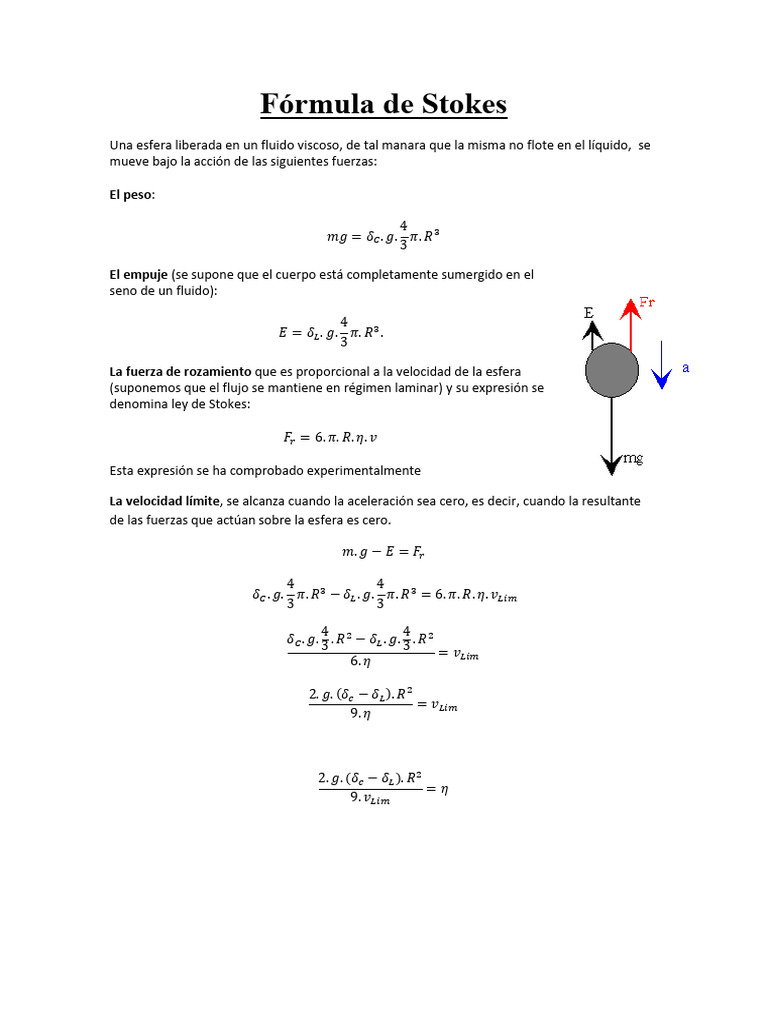 Fórmula de Stokes | PDF