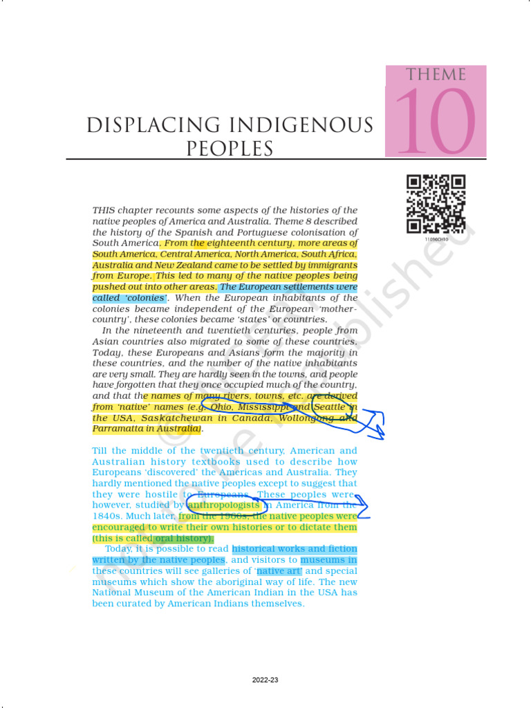 Displacement of Indigenous Peoples | PDF | Slavery | Western United States