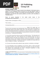 Case Report Consent Form | PDF | Case Report | Informed Consent
