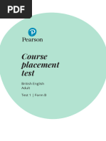 English Placement Test Sample | PDF