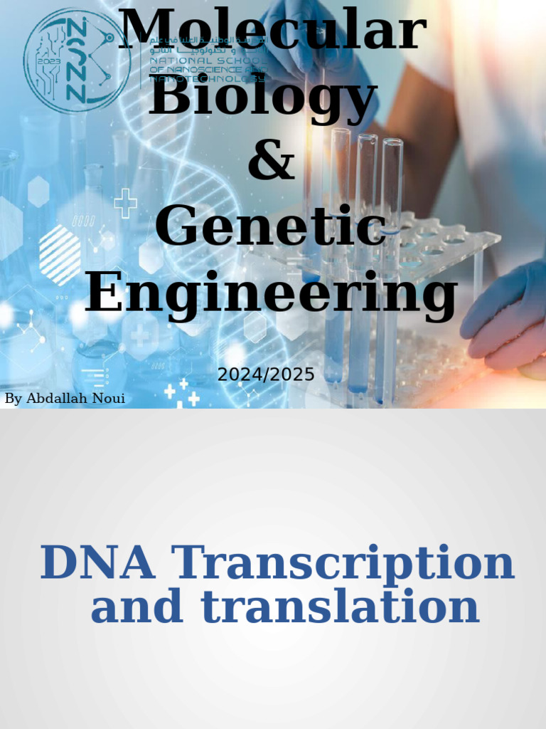 Molecular Biology: DNA to Protein Process | PDF | Translation (Biology ...