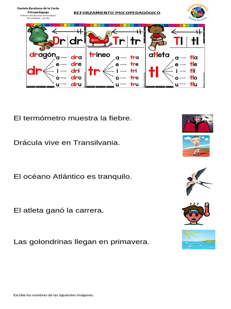 Grupo Consonántico TR TL DR | PDF