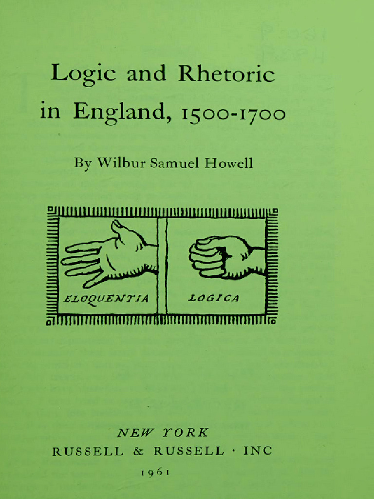 Howell1956_Logic and Rhetoric in England 1500-1700 | PDF | Rhetoric | Logic
